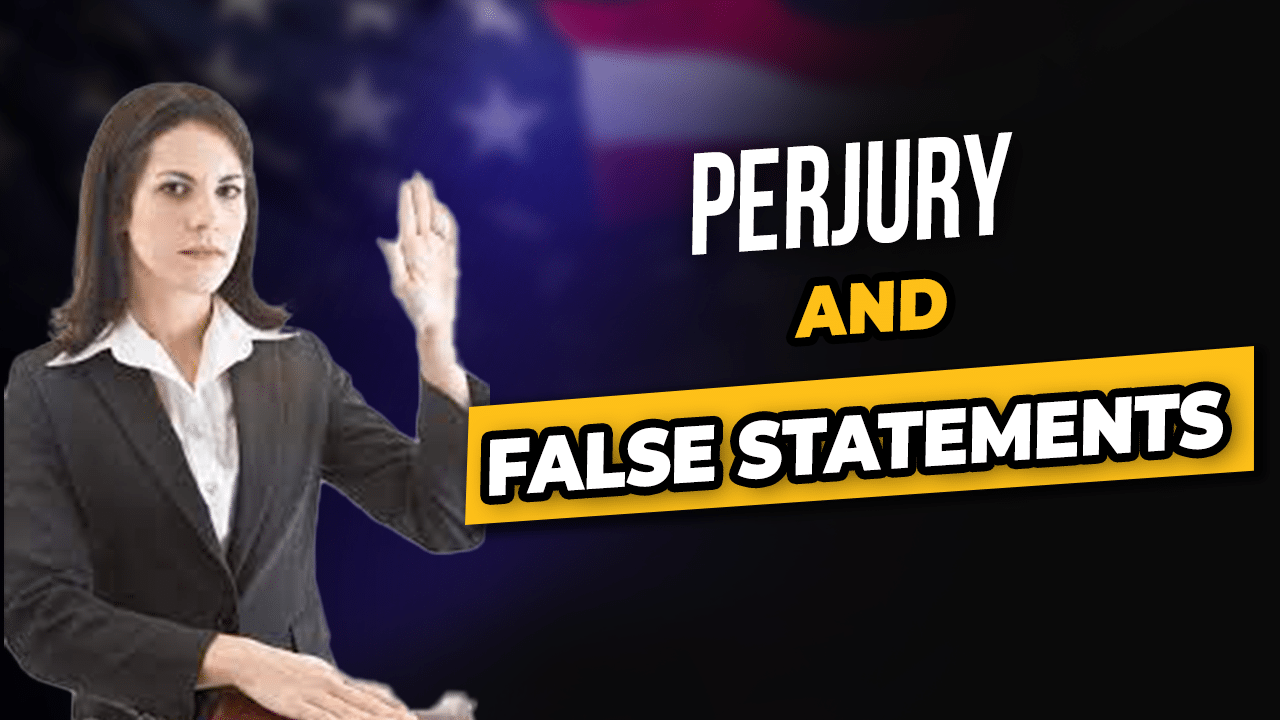 Perjury False Statements Prison Professors